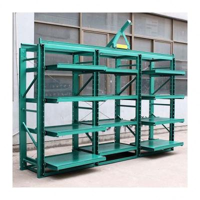 China Customized Q235 Steel Long Span Shelving Rack for Factory Injection Mold Storage for sale