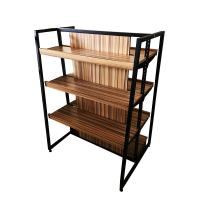 China Steel and wood shelf display for sale