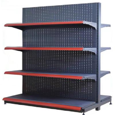 China Hot Popular Multi Case Supermarket Shelf Super Shop Rack for Sale Yellow White Metallic Duty Metal Steel Store Heavy Layer Style for sale