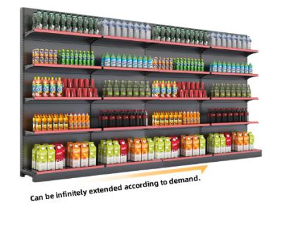 China India's double-sided large shelf convenience store single-sided light box drugstore stationer hole plate display rack super City for sale