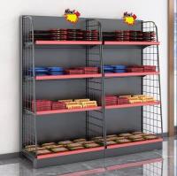 China India's double-sided large shelf convenience store single-sided light box drugstore stationer hole plate display rack super City for sale