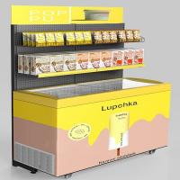 China Refrigerator beverage rack milk tea commercial refrigerator cabinet display rack for sale