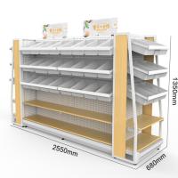 China Tianjin snack shelf display rack can be processed and customized shopping malls supermarket shelf display rack shelf wholesale for sale