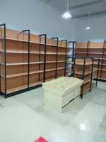 China Supermarket shelf, single and double steel and wood snack rack, mother and baby pharmacy display rack for sale