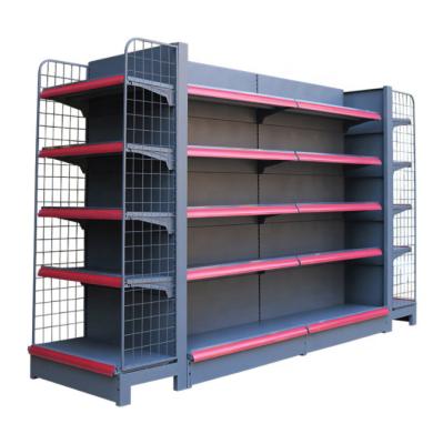 China Factory direct supermarket double-sided 5-layer adjustable metal display shelf for sale