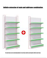 China Customized single-sided boltless display unit for stores in China's factory supermarket shelves for sale