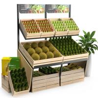 China 2023 Upgrade version grocery store snack food fruit stand display rack bosn retail used supermarket super shop rack for sale