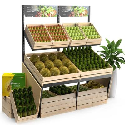 China 2023 Upgrade version grocery store snack food fruit stand display rack bosn retail used supermarket super shop rack for sale