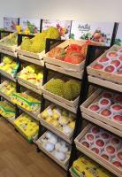 China 2023 Upgrade version grocery store snack food fruit stand display rack bosn retail used supermarket super shop rack for sale