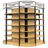 China factory direct sale supermarket promotion retail shop counter shelves with fruit vegetable wood snack display rack for sale