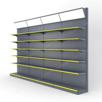 China Showroom Display Rack Grocery Shelving Gondola Retail Store Shelving Racks For Shop Displays for sale