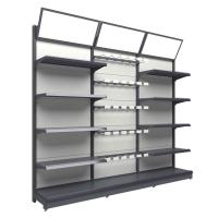 China Factory Price Display Supermarket Retail Display Gondola Shelves Commercial Shelves For Grocery Store for sale