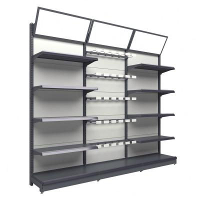 China Factory Price Display Supermarket Retail Display Gondola Shelves Commercial Shelves For Grocery Store for sale