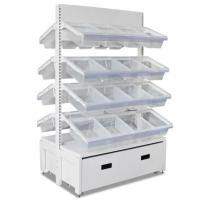 China Factory Racks Gondola Metal Display Rack Convenience Store Shelf Retail Store Rack Supermarket Shelving for sale
