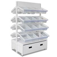 China Wholesale Wire Shelving Rack Grocery Shelving Supermarket Shop Display Shelving Gondola Store Display Rack Retail for sale