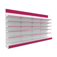 China Wooden Shelf Gondola Shelving Units Retail Shelf Cosmetics Gondola Shelving Shelf for sale