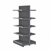 China Wooden Retail store supermarket grocery store shelves shelving display gondola rack for sale