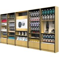 China Wooden Retail store supermarket grocery store shelves shelving display gondola rack for sale