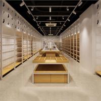 China Single Sided Steel Supermarket Shelves Metal Display Racks For Customized Gondola Shop Shelves for sale