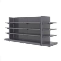 China Custom Heavy Duty Iron Metal Retail Shelf Display Supermarket Gondola Shelving Rack shelves for retail store price for sale