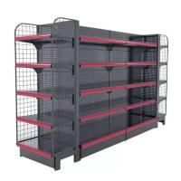 China Factory store display gondola shelving steel furniture storage racking for sale