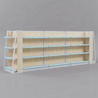 China Double Sided Grocery Store Racks Heavy Duty Shop Display Wall Rack for sale