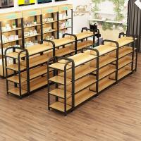 China supermarket shop store display metal iron shelf shelving rack racking gondola for sale