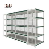 China Head Supermarket Shelf Rack Kiosk Shop Heavy Duty Metallic Single Sided Rack for sale