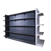 China Customized Supermarket Display Shelves Heavy Duty Double Sided Grocery Rack for sale