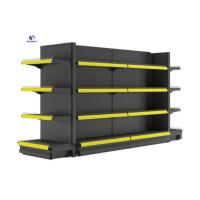China Customized Supermarket Display Shelves Heavy Duty Double Sided Grocery Rack for sale