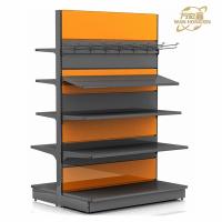 China Supermarket Grocery Shop Rack Double Sided Heavy Duty Retail Units for sale