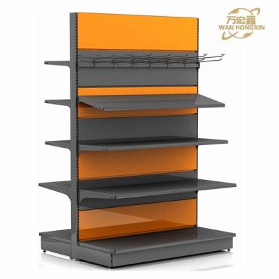 China Supermarket Grocery Shop Rack Double Sided Heavy Duty Retail Units for sale