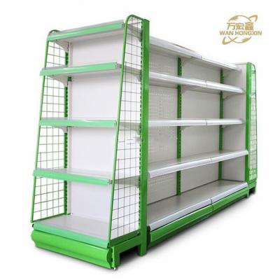 China Multi Layer Supermarket Rack Display Double Sided Store Wall Shelves for sale