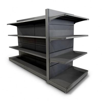 China Customized Supermarket Display Shelves Heavy Duty Metal Tuck Shop Goods Rack for sale