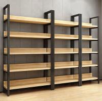 China Customized Supermarket Display Shelves Heavy Duty Metal Tuck Shop Goods Rack for sale