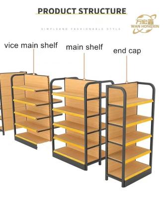 China Double Sided Retail Grocery Shelving Heavy Duty Multi Layer Rack for sale