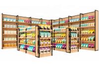 China Gondola Shelving Heavy Duty Industrial Racking Supermarket Shop Display Shelves for sale