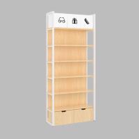 China Grocery Store Laminate Storage Shelves Supermarket Gondola Shelving Light Duty for sale