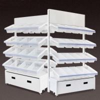 China Convenience Shop Metal Pallet Racks Grocery Gondola Display Shelves Light Duty for sale