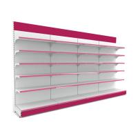 China Retail Grocery Laminate Storage Shelves Liquor Store Display Racks For Shop for sale