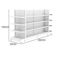 China Retail Grocery Laminate Storage Shelves Liquor Store Display Racks For Shop for sale