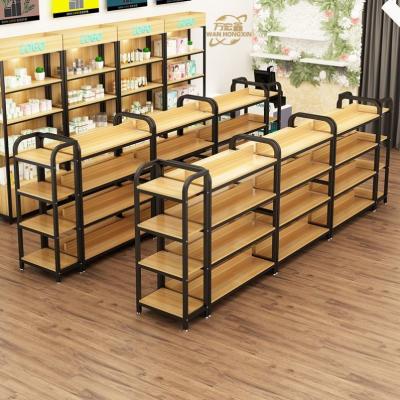 China Customized New Designed Combined Grocery Gondola Shelf Display Racks Supermarket with strong supermarket shelves for sale