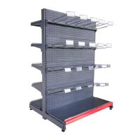 China Steel Laminate Storage Shelves Mini Supermarket Shelf Gondola Racking for sale