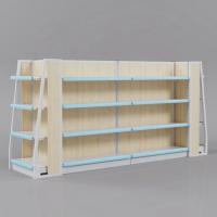 China Anti Corrosive Industrial Shelving Systems Supermarket Display Gondola Steel Shelves for sale