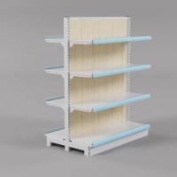 China Grocery Laminate Storage Shelves Customized Supermarket Display Stand for sale