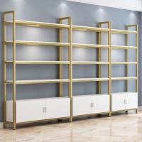 China Slatwall Heavy Duty Pallet Racks Metallic Gondola Display Unit For Shop for sale