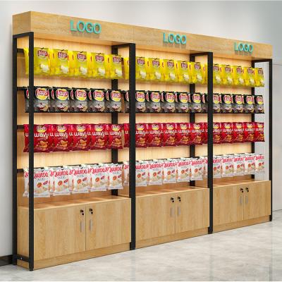 China Custom Metal Double Side Retail Grocery Store Supermarket Storage Racks Shelves for sale