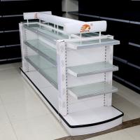 China Double Side Display Supermarket Merchandise Metal Shelves Supermarket Shelves For Snacks for sale