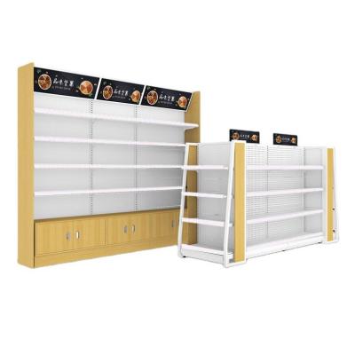 China Factory Custom Grocery Gondola Grocery Display Shelves Supermarket Shelving Company for sale