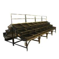 China Wholesale Metallic Supermarket Shopping Shelf Rack Double Sided Supermarket Shelving Adjustable Gondola for sale